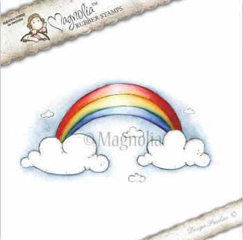 Magnolia Stamps - Sweet Rainbow - Rainbow With Clouds - The Rubber Buggy