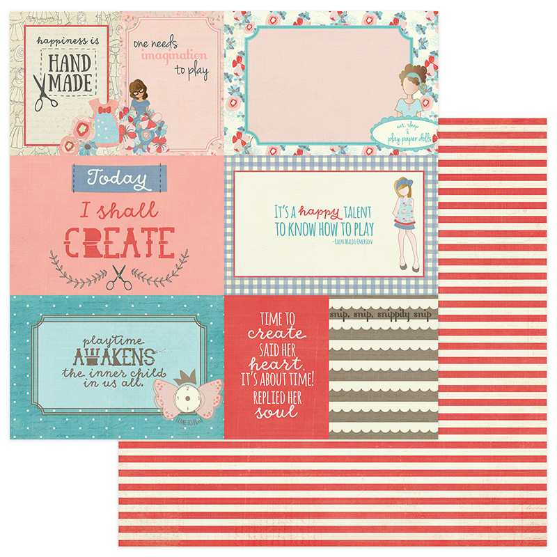 Photoplay - Paper Dolls - Lets Play Dolls Cards (PD2191) - The Rubber Buggy