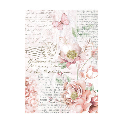 Stamperia - Roseland - A6 Backgrounds Assorted Rice Paper Set ...