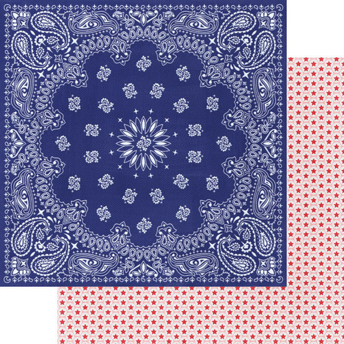 Fancy Pants Designs - Blue Handkerchief - Prairie Rose Collection The ...