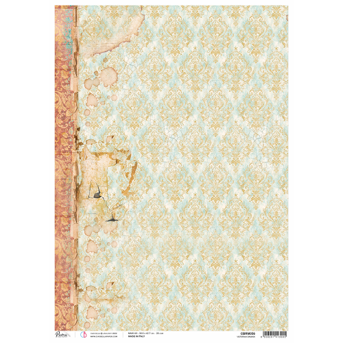 Ciao Bella - Victorian Damask Rice Paper A3 - Reign of Grace The Rubber ...