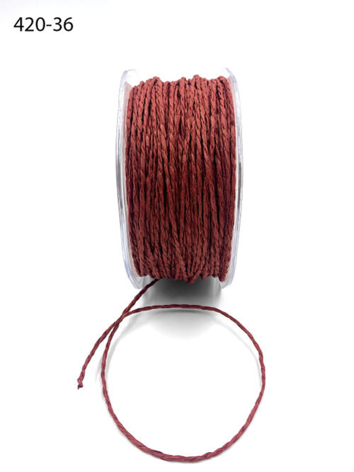 May Arts 2 Millimeter Twisted Paper Cord String Ribbon - Rust - The ...