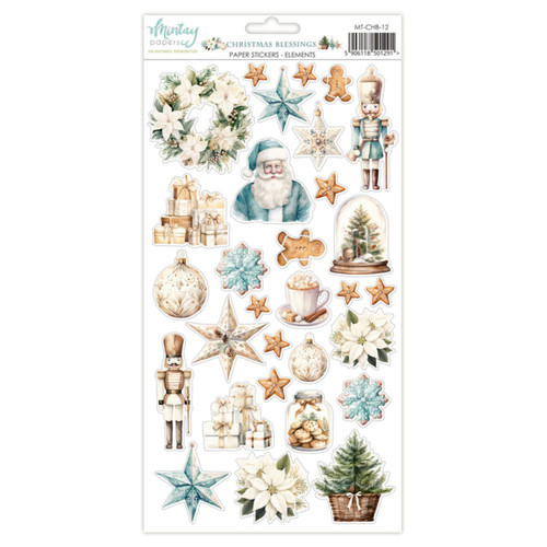 Mintay Papers - Christmas Blessings - 6 x 12 Elements Paper stickers ...