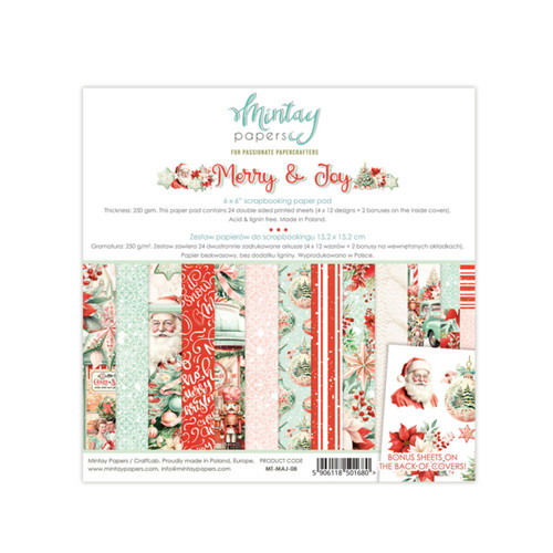 Mintay Papers - Marry & Joy - 6 x 6 Collection (MT-MAJ-08) - The Rubber ...