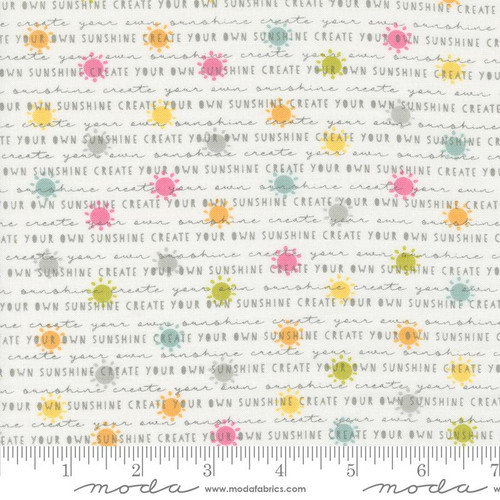 Moda Fabric - Shine Collections - Cloud Text & Words - Sold by 1/2 Yard ...