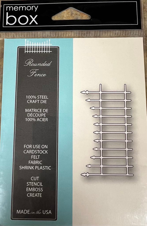Memory Box Die - Rounded Fence (MB-98287) - The Rubber Buggy