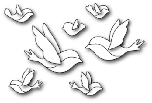 Memory Box Die - Open Studio - Contempo Birds