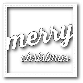 Memory Box Die - Stitched Merry Christmas Square Frame (MB-99267) - The ...