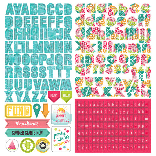 Photoplay - Summer Daydreams - Alpha Stickers (SD2234) - The Rubber Buggy