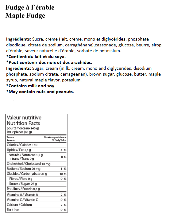 Maple Fudge | MapleSyrupWorld