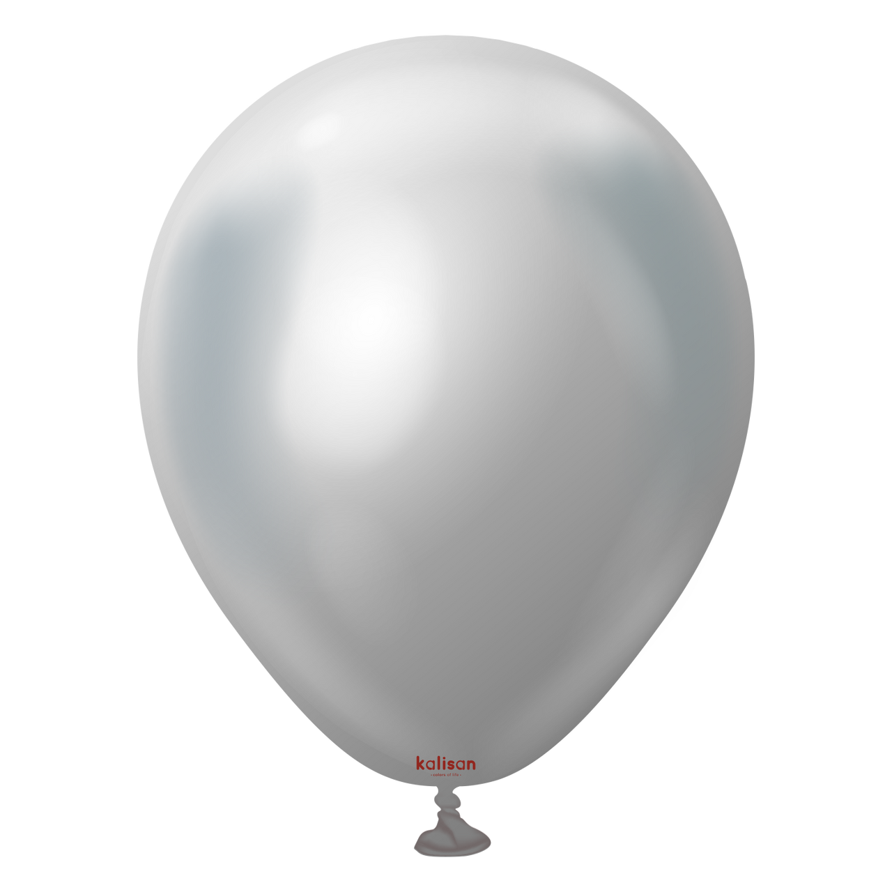 12"K Mirror Silver Latex balloon #11250022 Kalisan