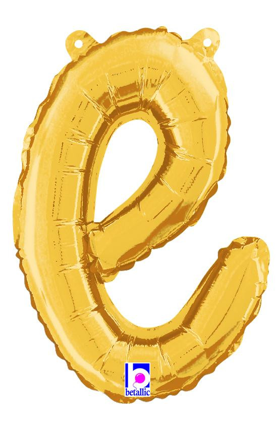 Script Gold Letter E (1 count) - Havin' A Party