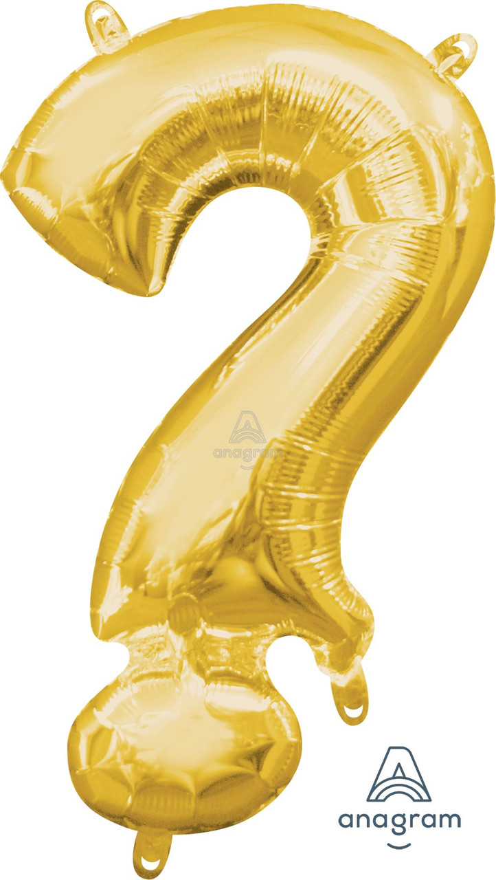 16"A Question Mark Gold ? Air-Filled Pkg (1 count)