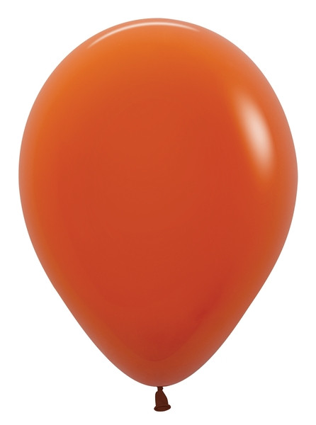 11"S Sunset Orange Deluxe (100 count)