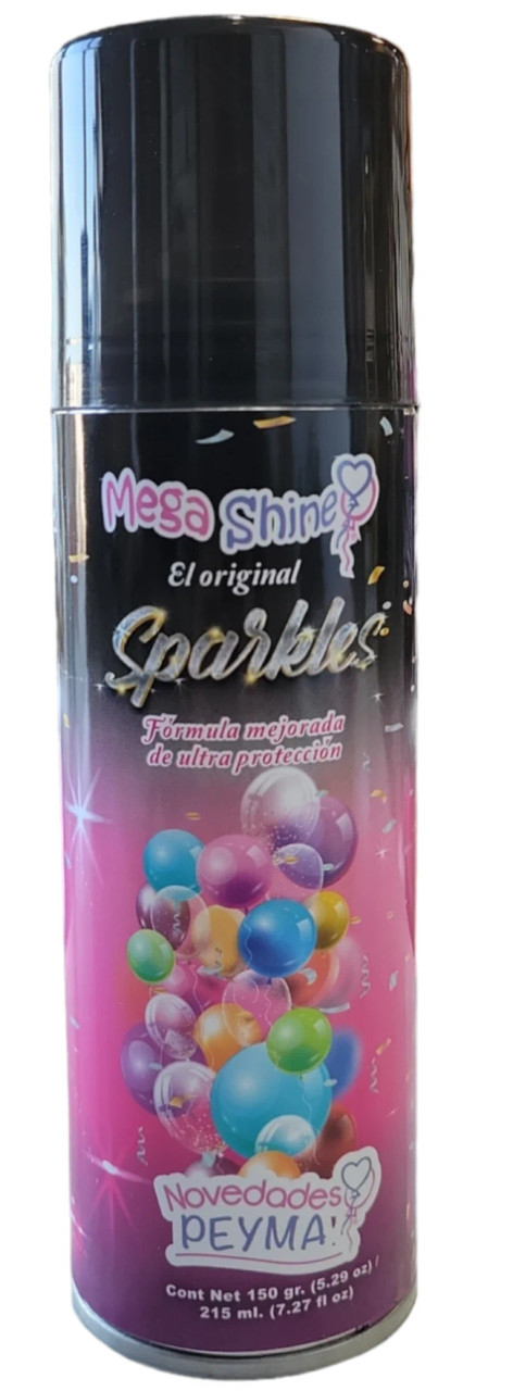 Mega Shine Spray GLITTER Sparkles 328 ml. Aerosol (1 count)