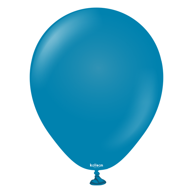 5"K Deep Blue Retro (100 count) latex balloons #10580031 Kalisan