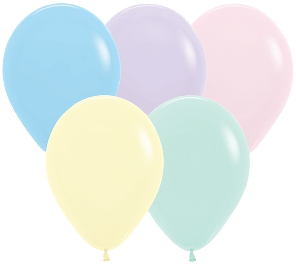5"S Pastel Matte Assorted (100 count)