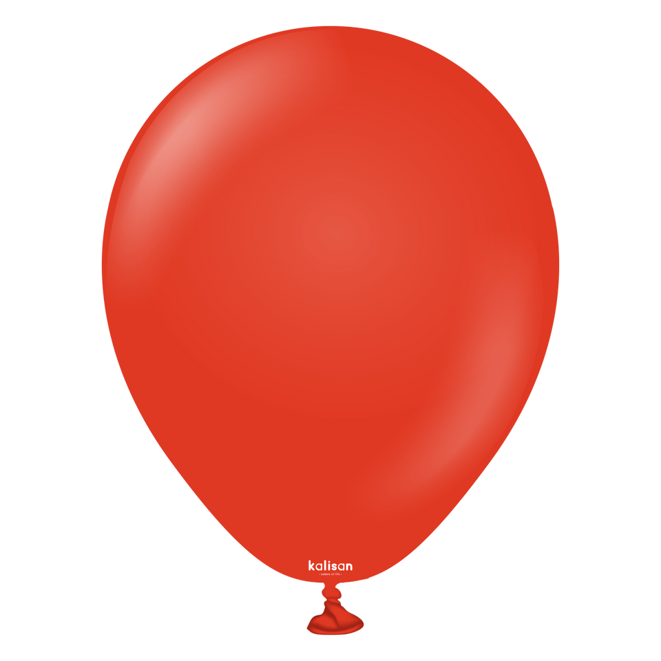 5"K Red Standard #10523131 latex balloon Kalisan