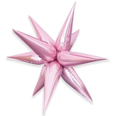 26"B Exploding Stars Cluster Pastel Pink Pkg (1 count)