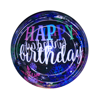 20"B Bobo Printed Happy Birthday Flakes Pkg (5 count)