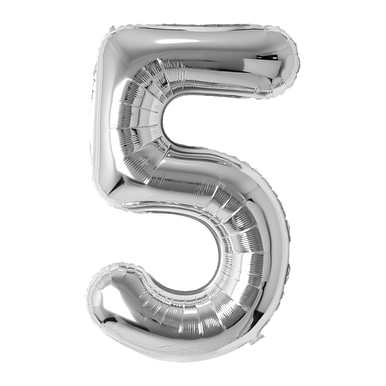 34"B Silver Number 5 Pkg (5 COUNT)