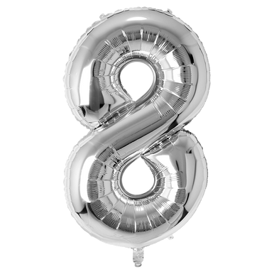 34"B Silver Number 8 Pkg (5 COUNT)