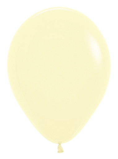 11"S Pastel Matte Yellow (100 count)