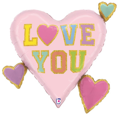 28"S I Love You Patch Multi Pkg (1 count)