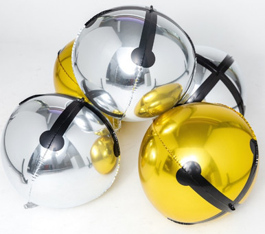 18"B Sphere Bell Silver Pkg (10 count)