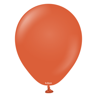 18"K Retro Rust Orange latex balloons (25 count) #11880010 Kalisan