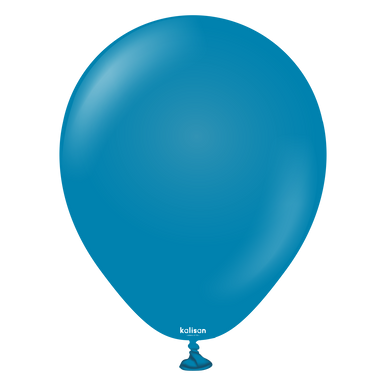 5"K Deep Blue Retro (100 count) latex balloons #10580031 Kalisan