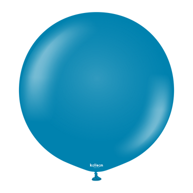 36"K Retro Deep Blue (2 count) latex balloon #13680036 Kalisan
