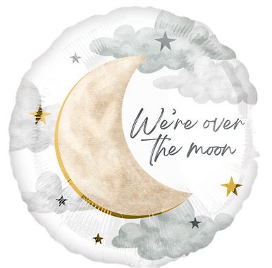 18"A We're Over The Moon flat (10 count)