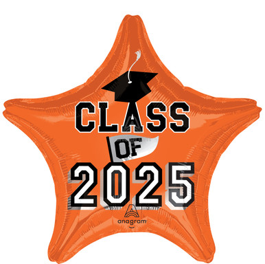 19"A Class of 2025 Orange Star flat (10 count)