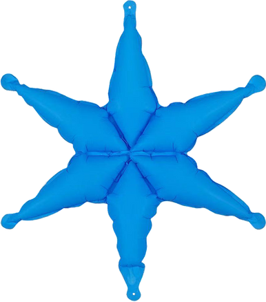40" Exploding StarBurst Blue Checkered Pkg (1 count)