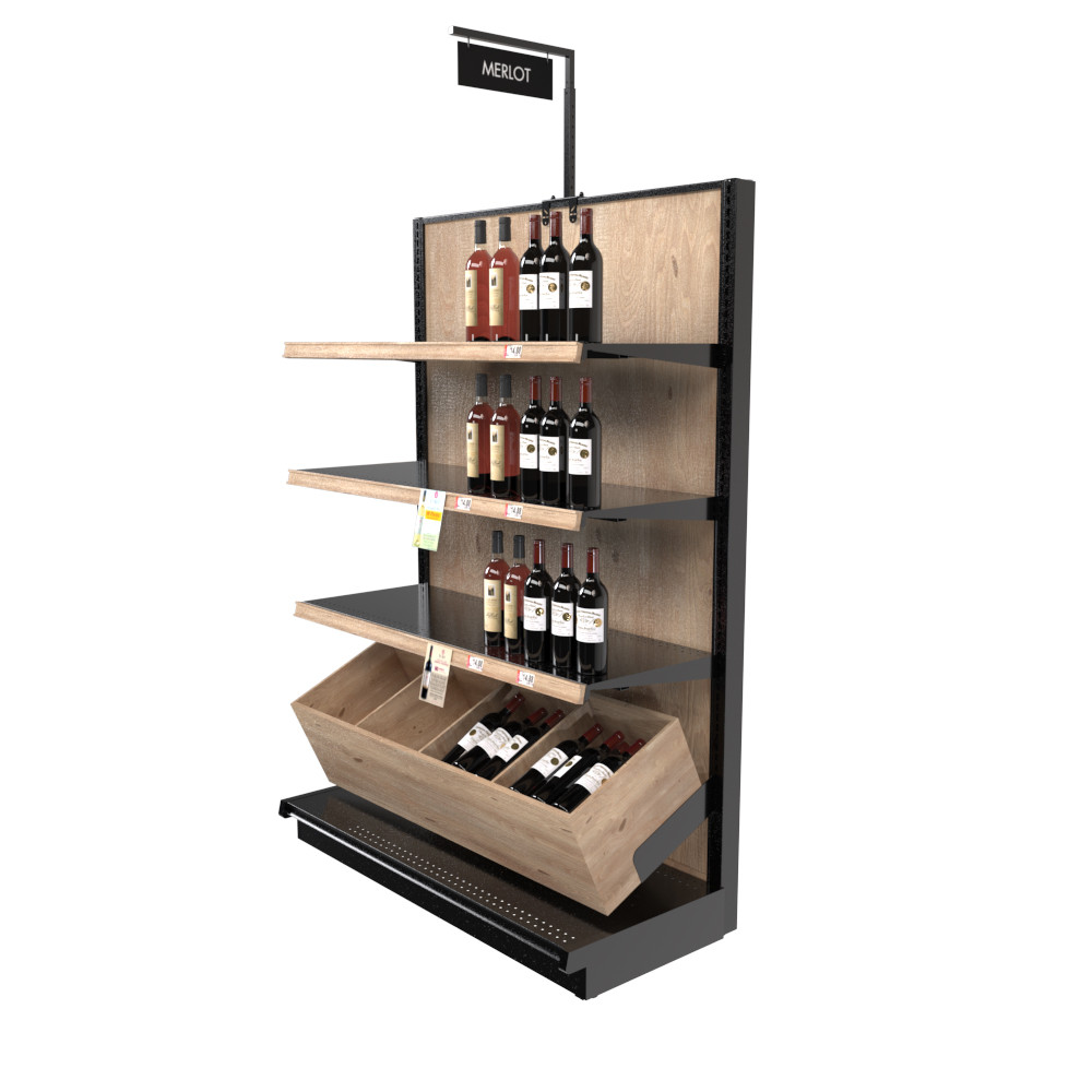 Gondola Wall Display Shelving Sale | Wooden Store Fixtures | DGS Retail
