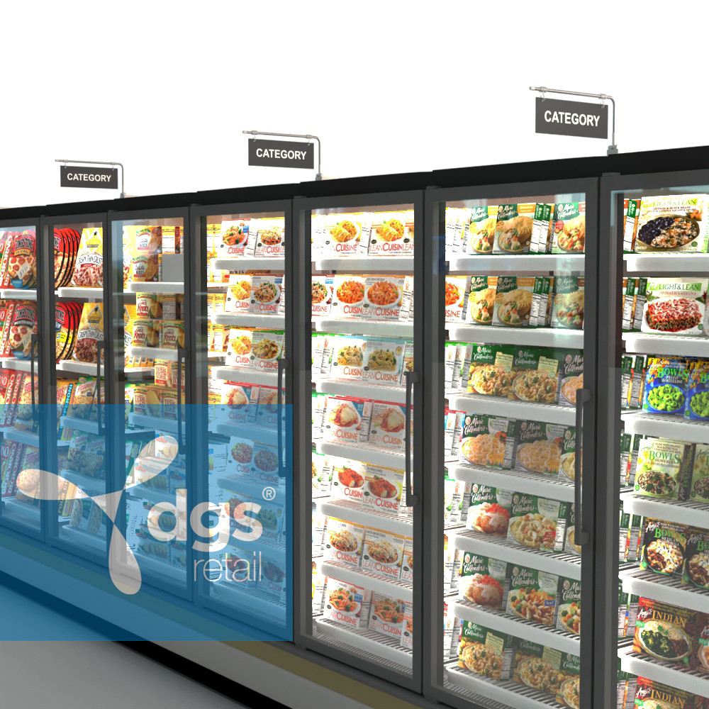 Magnetic Aisle Sign Holder for Gondola & Beverage Coolers | DGS Retail