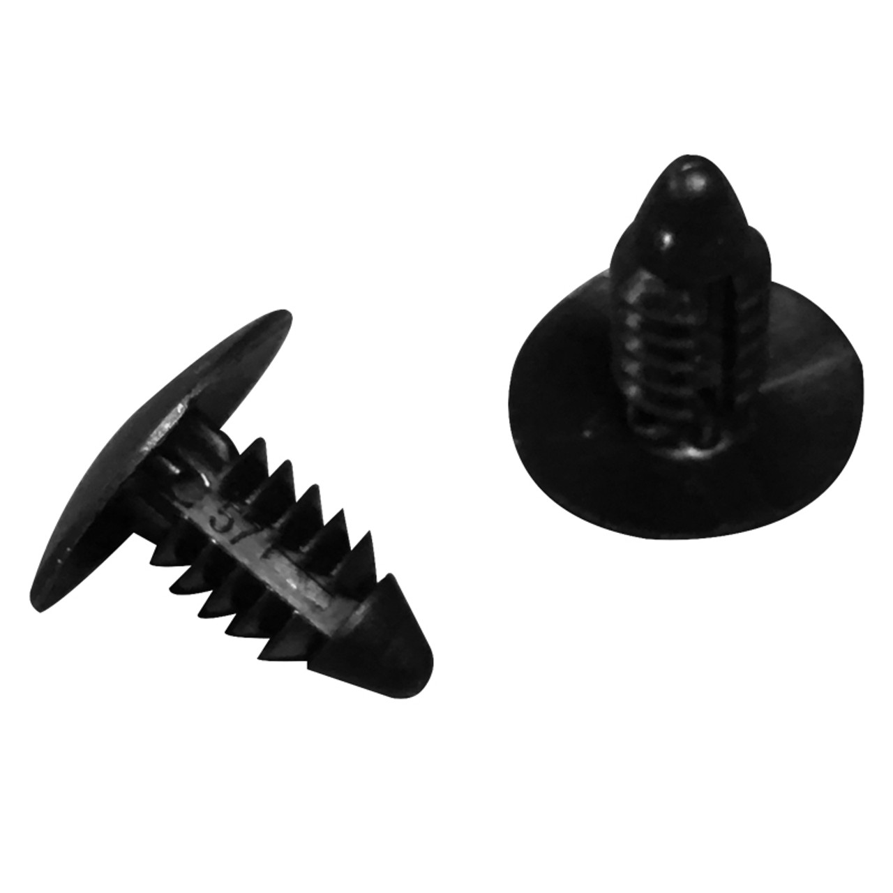 Black Plastic Christmas Tree Fastener Clip Push Pins | DGS Retail