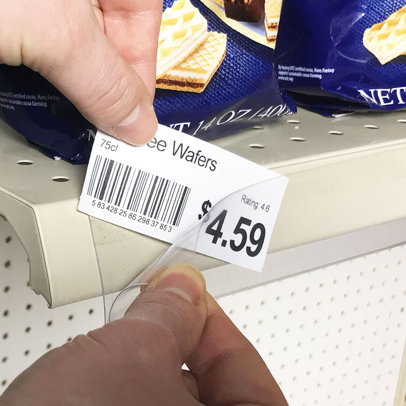 Plastic Price Tag Holders Shelf Strip 1-1/2H | DGS Retail