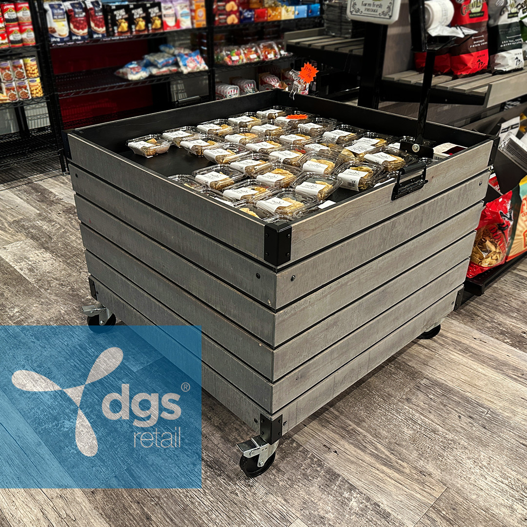 Vintage Wood Produce Display Bins On Sale | Orchard Bins | DGS Retail