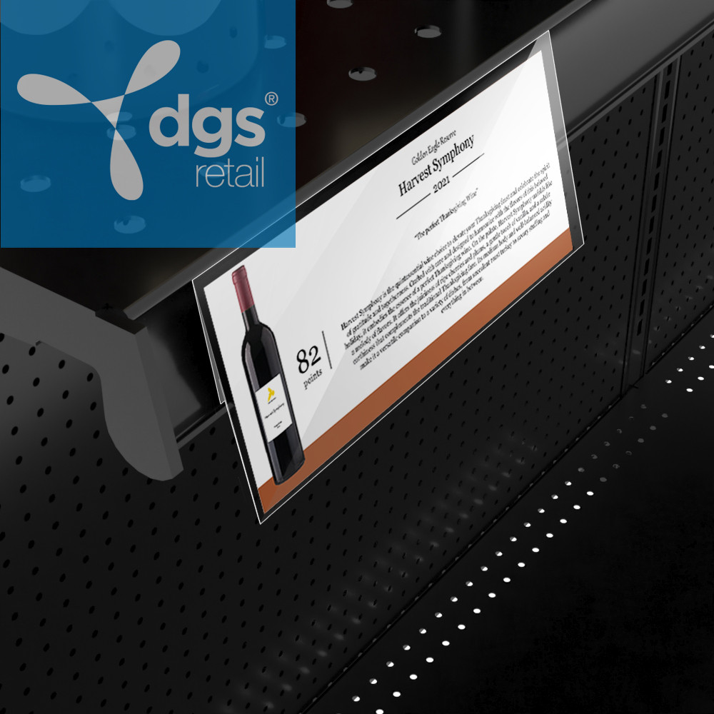 VinoVue™ Display Sleeve for 5" x 2-1/2" Wine Shelf Talkers | Seamless ...