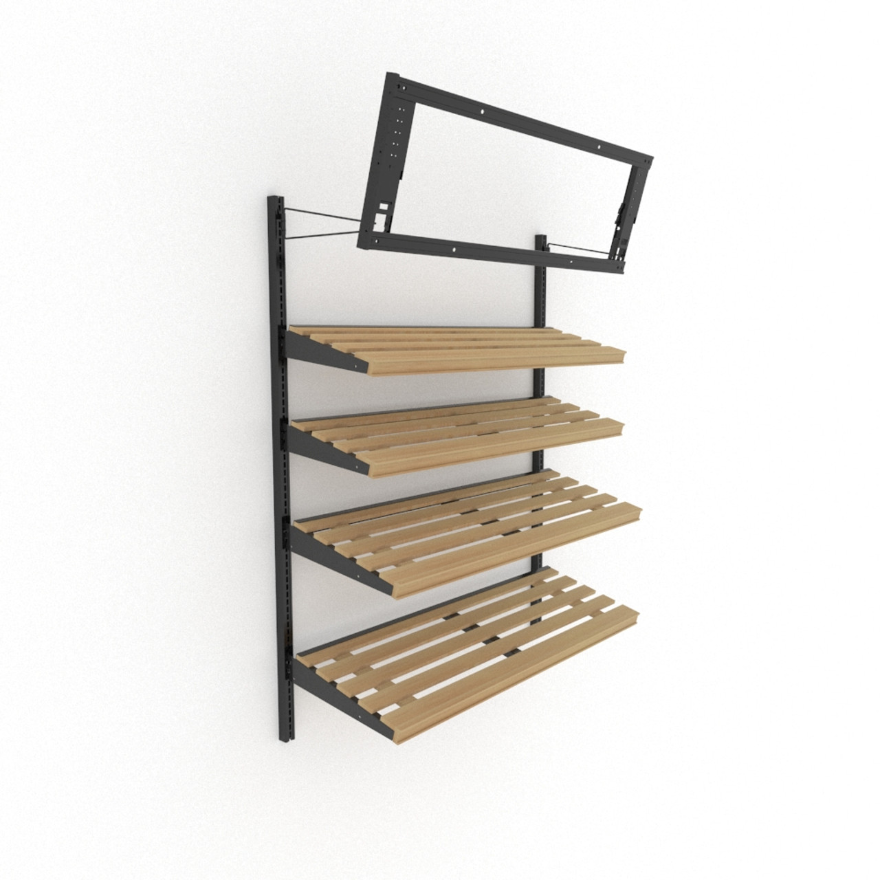 wall mount rack shelf