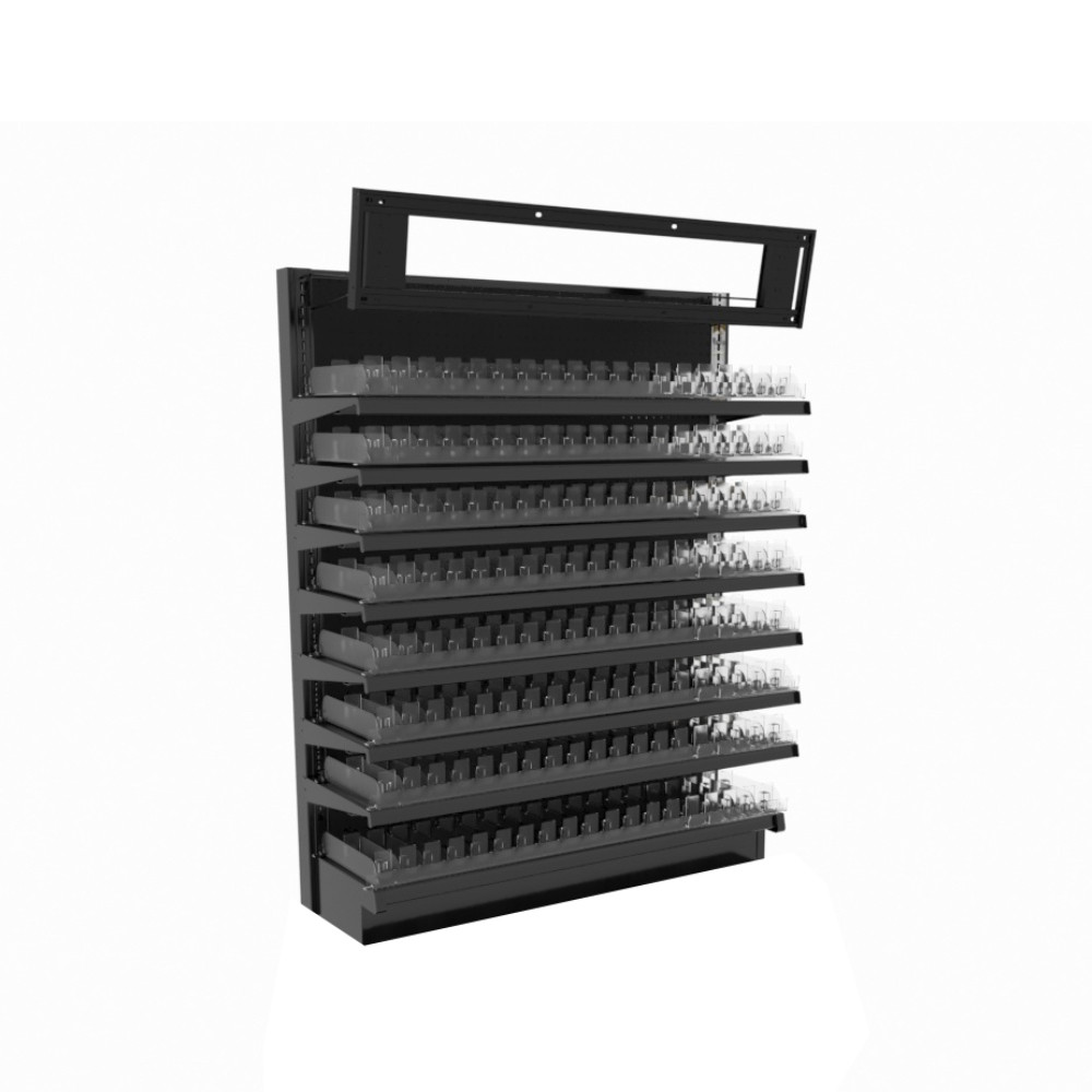 TobacPro Cigarette Display Rack With 8 Shelves, Pushers 48W 60H | DGS ...