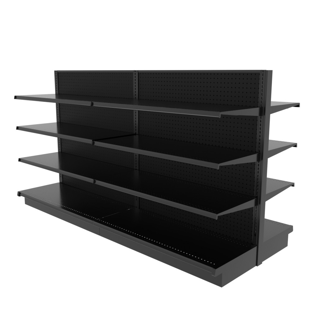 8FT Lozier Island Gondola Shelving Unit With 16 Shelves | DGS Retail