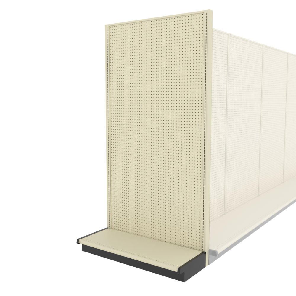 Lozier Shelving End Cap Unit, Platinum 48W 96H 19D | DGS Retail