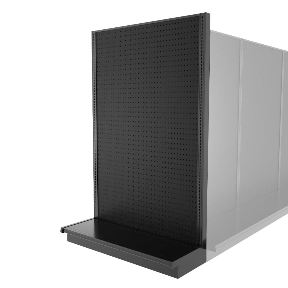 Lozier Shelving End Cap Unit, Black 48W 78H 19D | DGS Retail