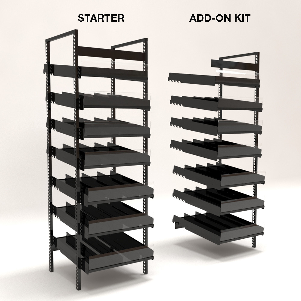 Gravity Flow Racks | Walk In Cooler Shelf Glides For C-Stores | DGS Retail