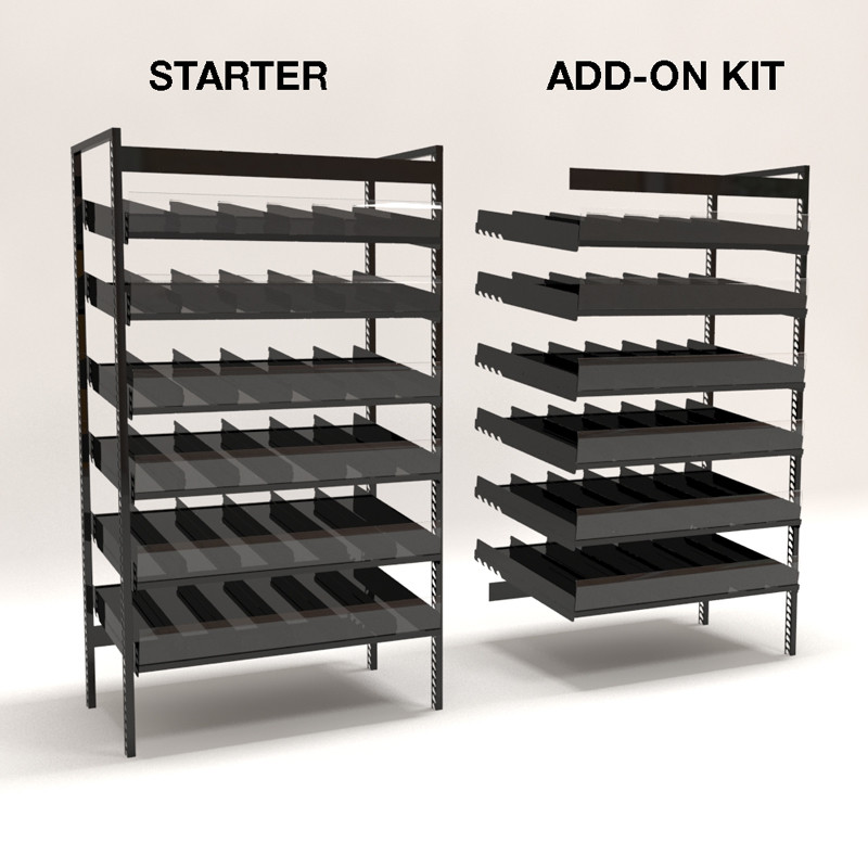 Gravity Flow Racks For Walk-In Cooler & Beer Caves | DGS Retail