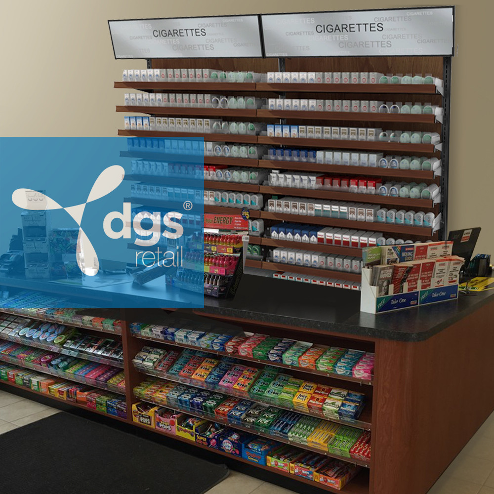 WoodMax Cigarette Display Rack With 12 Shelves, Pushers 48W 84H | DGS ...