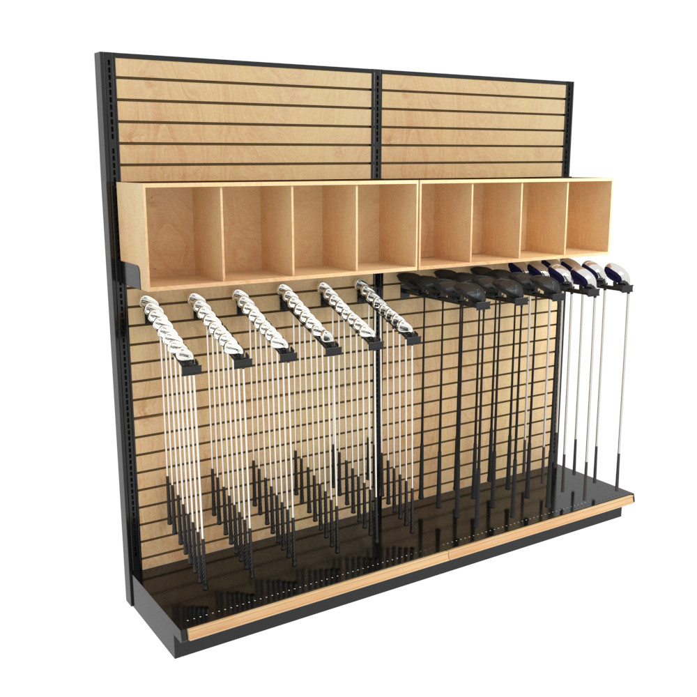 ClubExhibit?8ft Golf Display Rack: Spacious & Customizable Club ...